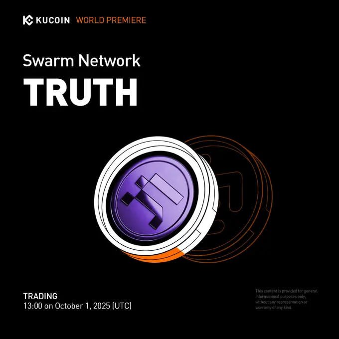 Swarm Network $TRUTH Launching on KuCoin October 1, 2025 – Bitrabo